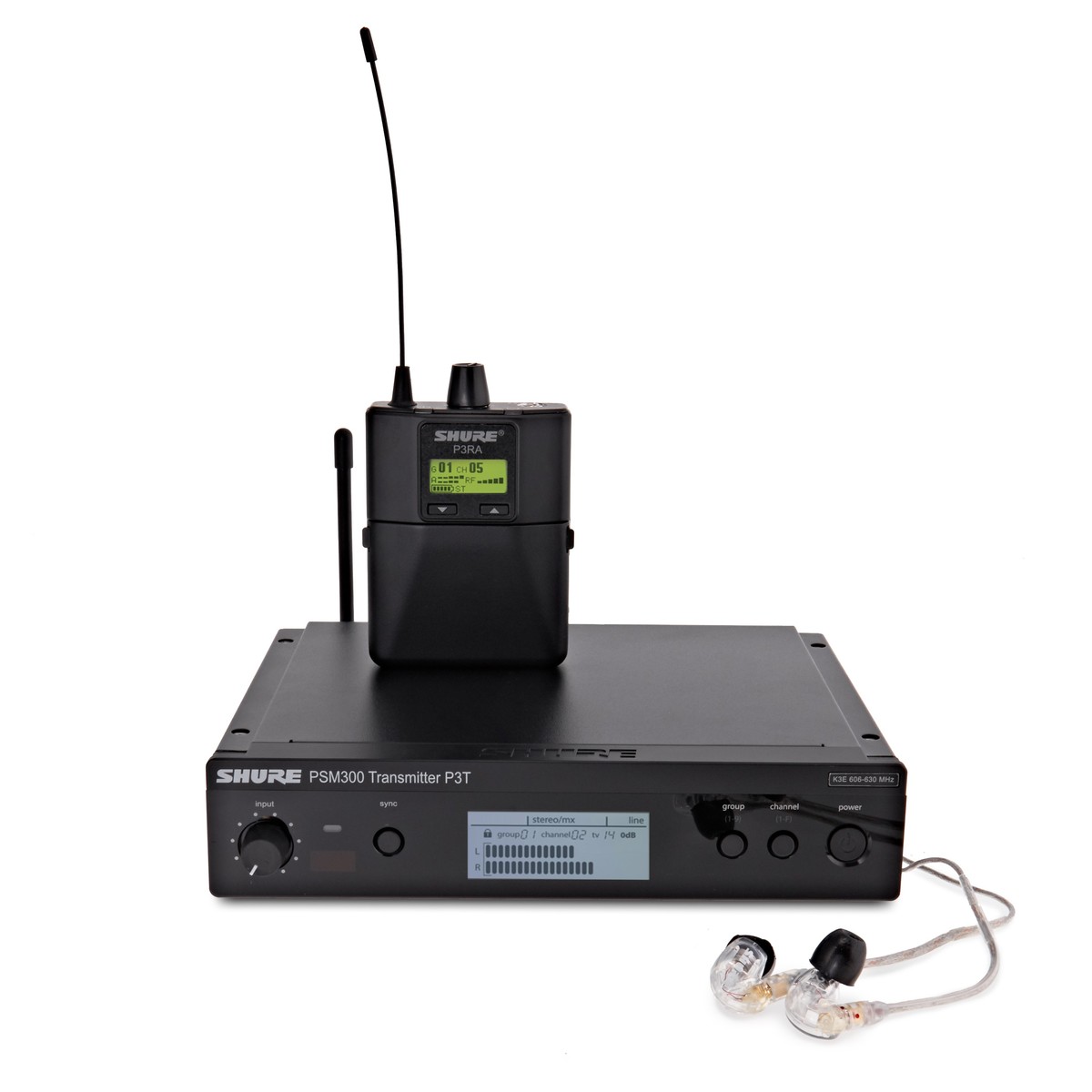 SHURE PSM300 DIVERSITY BODY PACK SE215CL P3TRA215CL | Hari Hari Musik